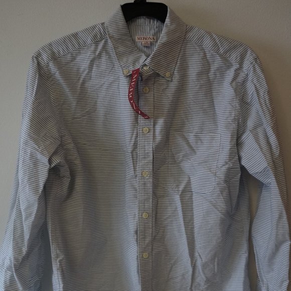 Merona | Shirts | Merona Men Dress Shirt Long Sleeve L | Poshmark